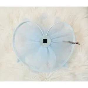 SAFERIN | Accessories | New Light Blue Feather Fascinator Derby Hat ...